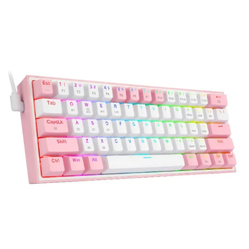 Keyboard Redragon | K616-RGB WP/Fizz Pro White/Pink, Wired , Gaming ...