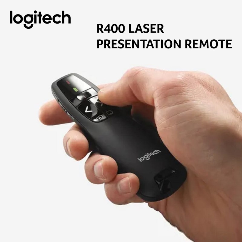 Presenter Logitech | R400 Laser Presentation Remote Black(910-001361)