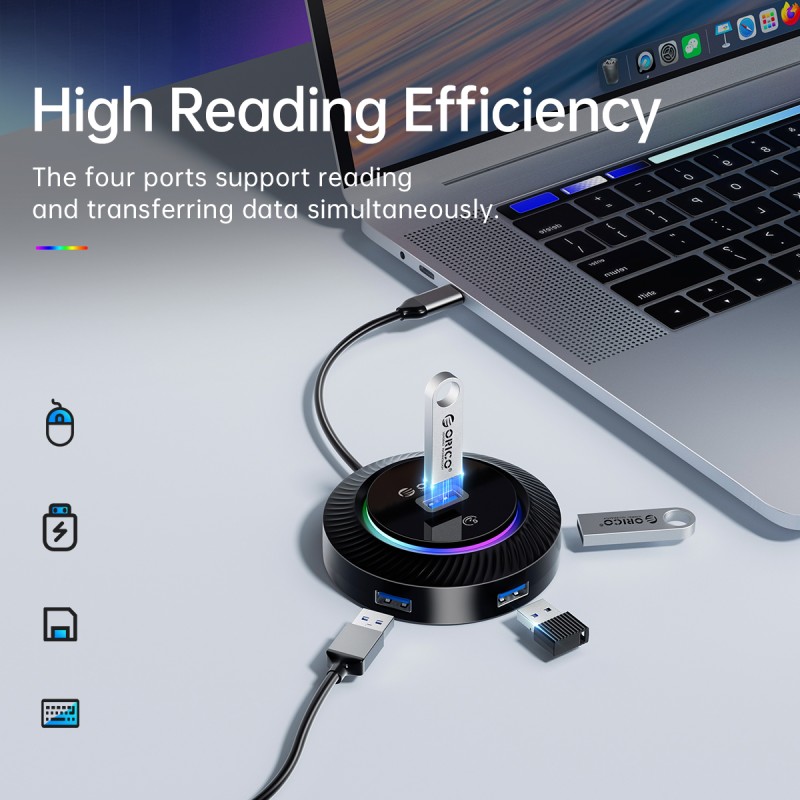 USB To USB Hub | ORICO Desktop Type 4-Port USB Hub ( YK1-U2-03 )