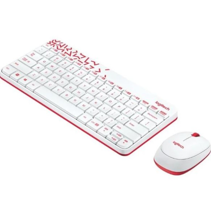 Combo Logitech | MK240 ( Keyboard+Mouse ) Wireless-WHITE