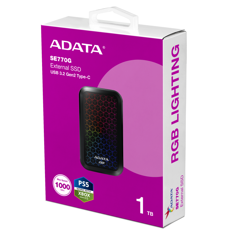 External ADATA SSD | SE770G ( 1TB ) USB 3.2 Gen 2 Type-C (USB 10Gbps)