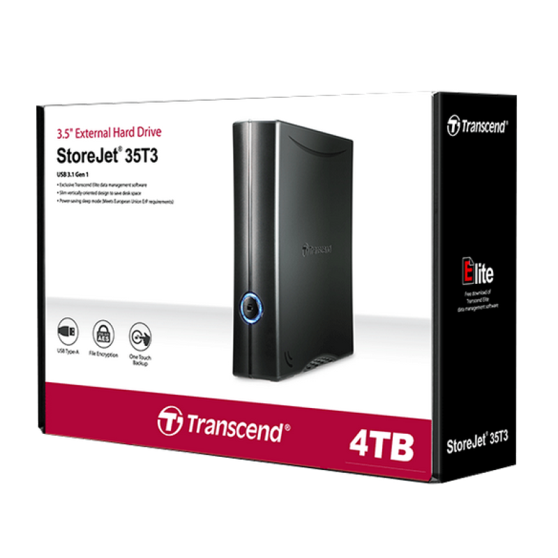 External Transcend HDD | ( 4TB ) Storejet 3.5" 35T3, External Hard ...